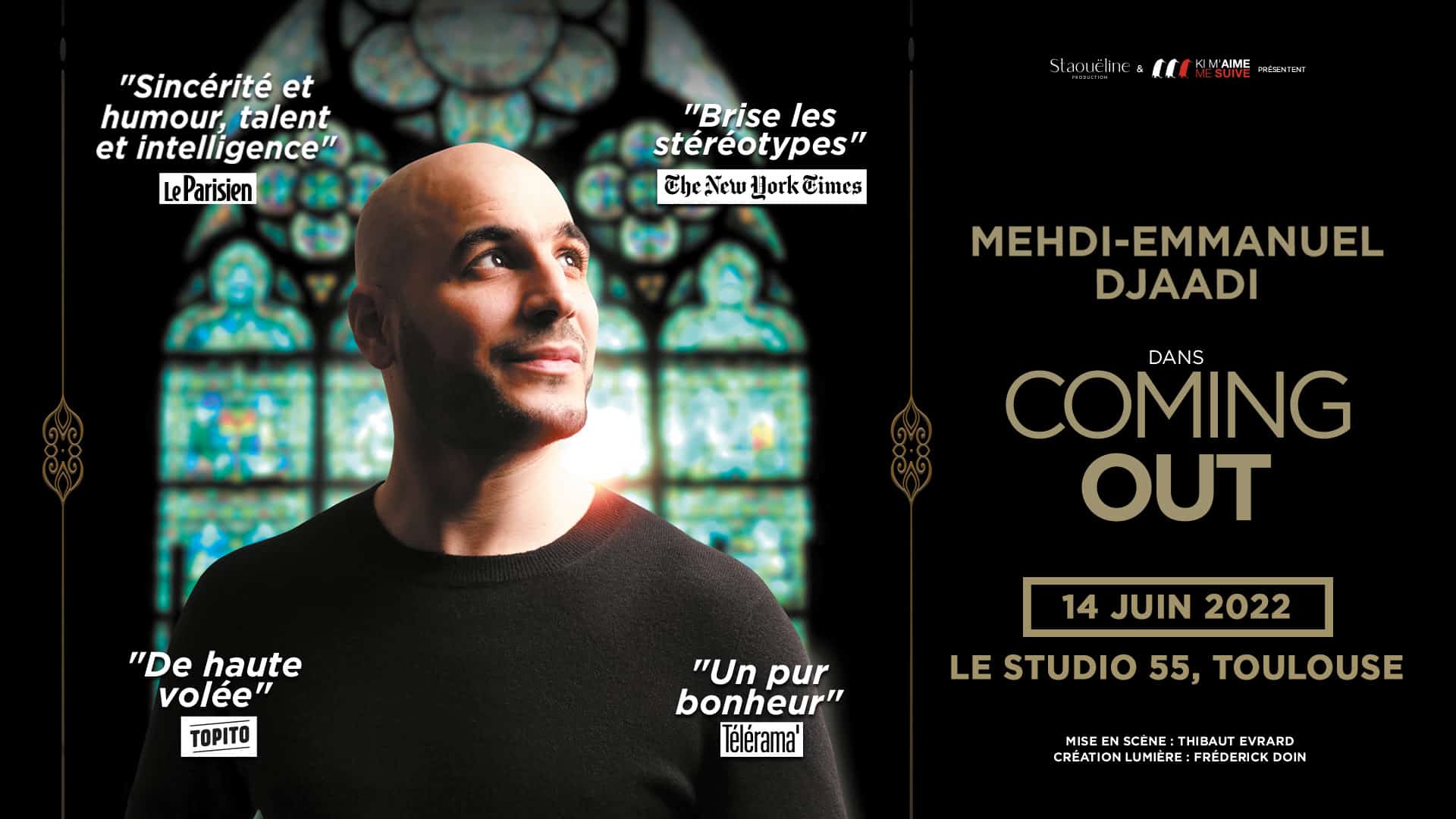 Mehdi-Emmanuel Djaadi en spectacle mardi à Toulouse - Toulouseblog.fr