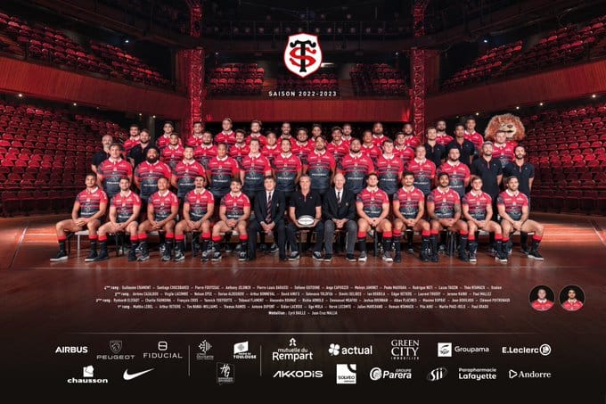 La photo officielle du Stade Toulousain prise dans un lieu mythique ...