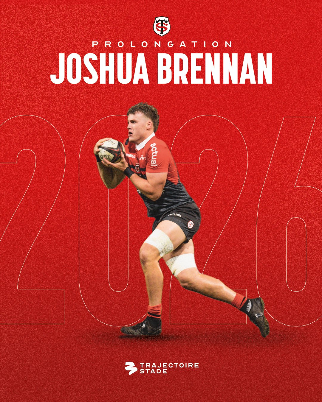 Stade Toulousain : Trois nouvelles saisons pour Joshua Brennan